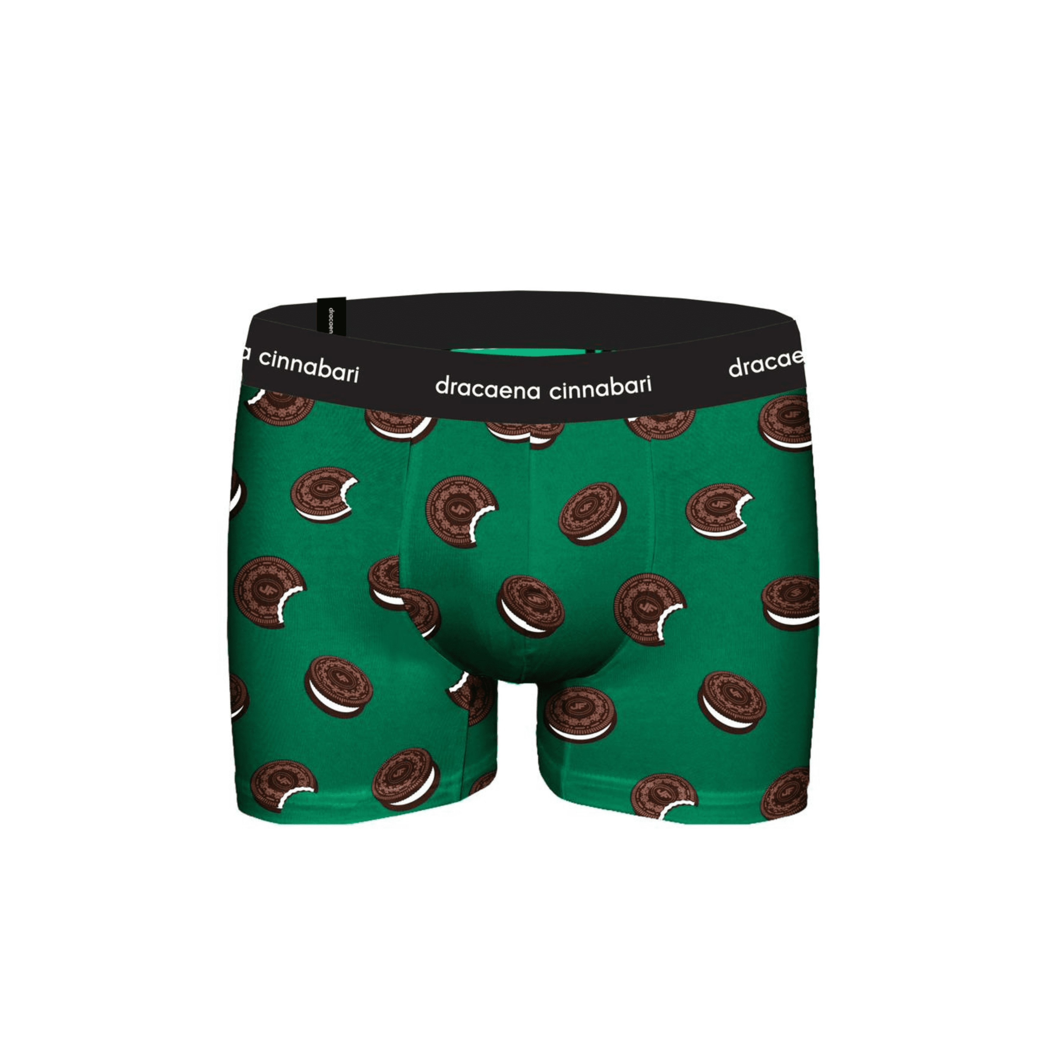 Men's Cotton Boxer, Green, Digital Print with Biscuit Illustration ...